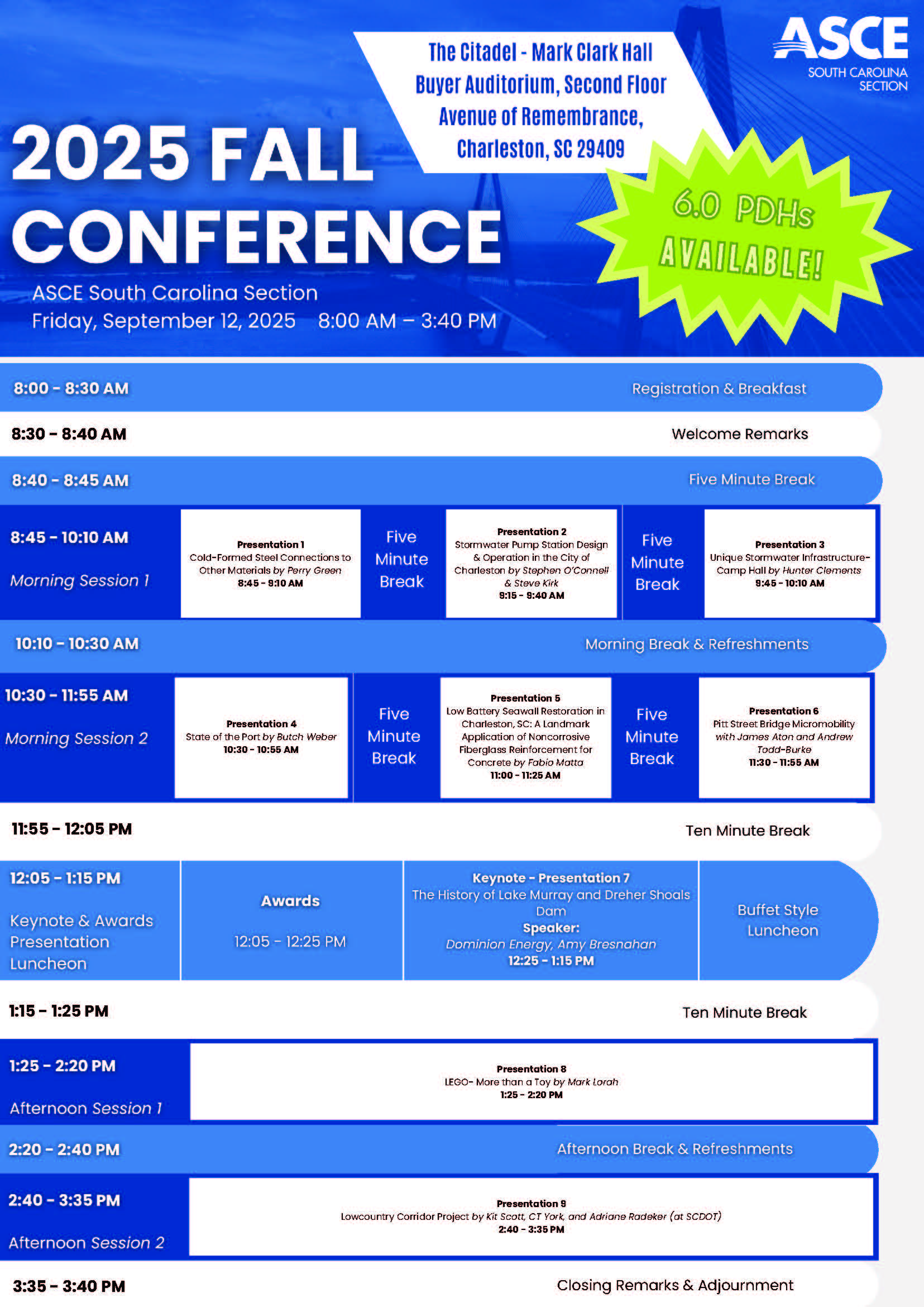 SC Section Fall Conference 2025 | South Carolina Section